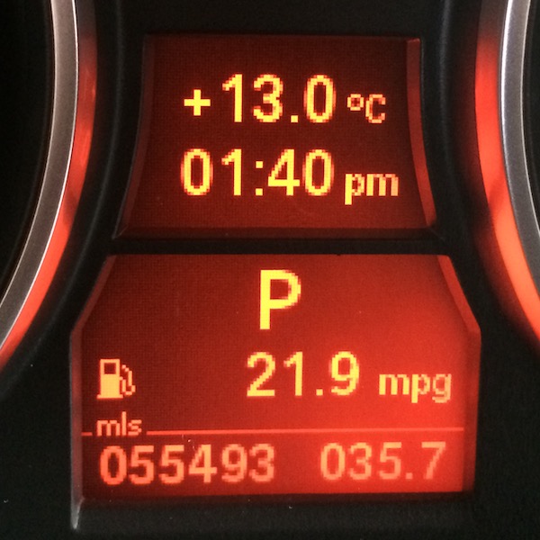 About that trip computer display